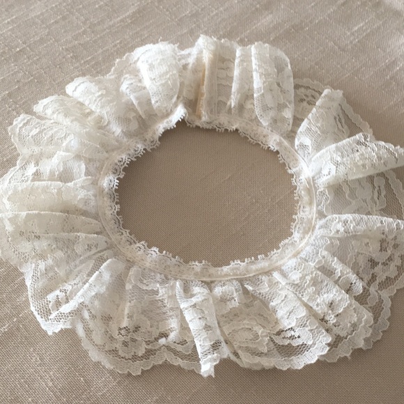 Vintage | Accessories | Vintage Lace Collar Choker Ivory Velcro | Poshmark